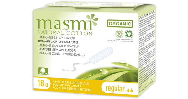 Masmi - Organic Cotton Tampons Regular(16) – Real Food Co